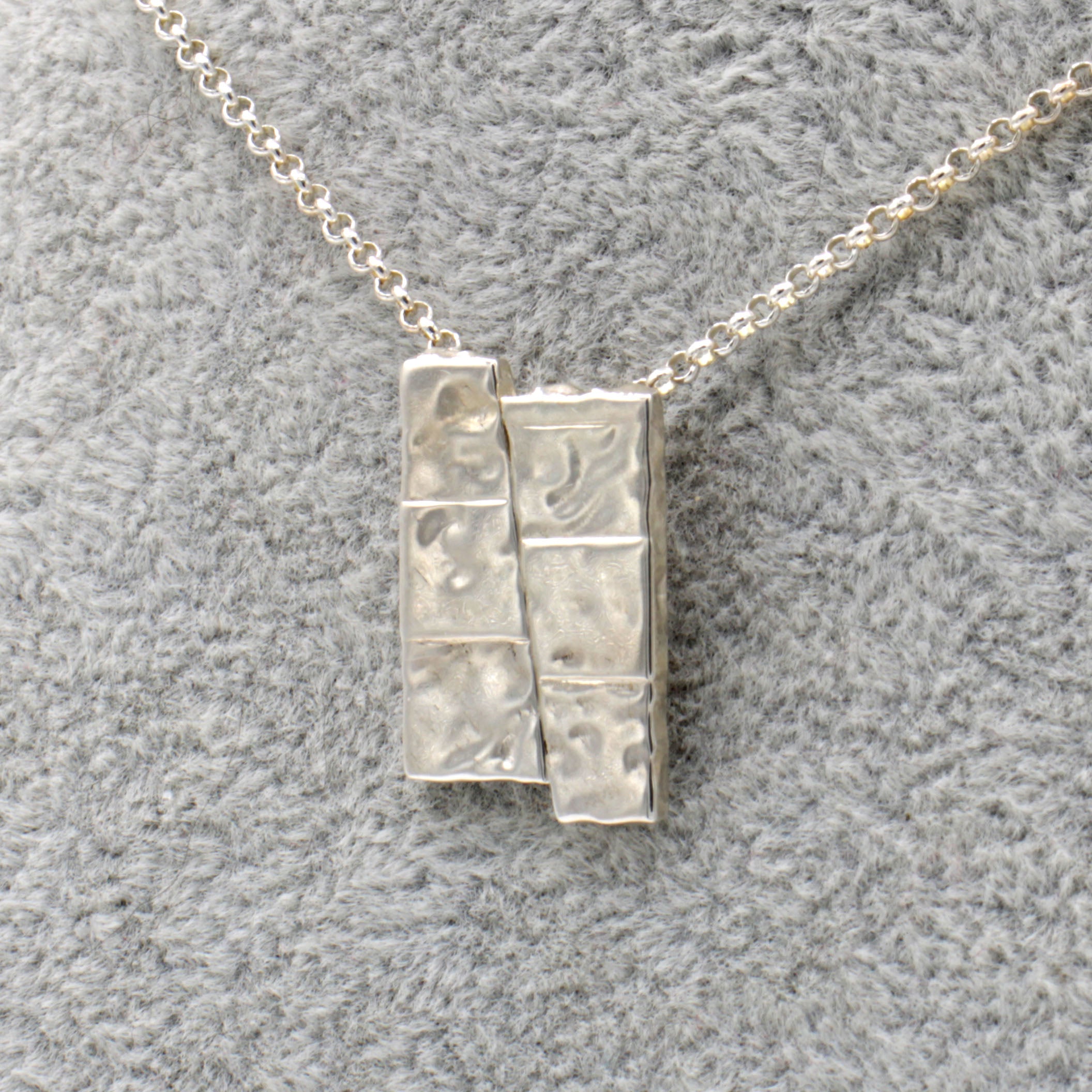 Dip Slip Fault Pendant - Geology Jewelry