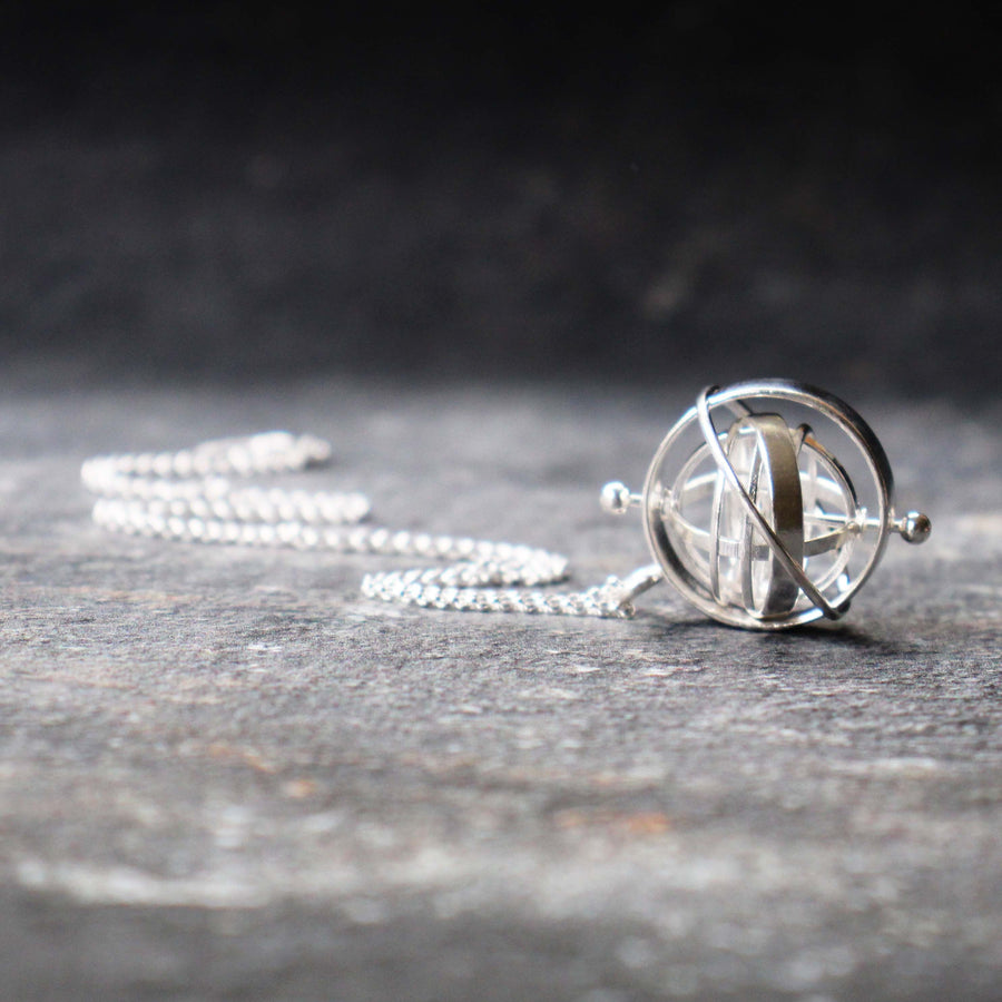 Armillary Sphere Pendant - Astronomy Jewelry – Ontogenie