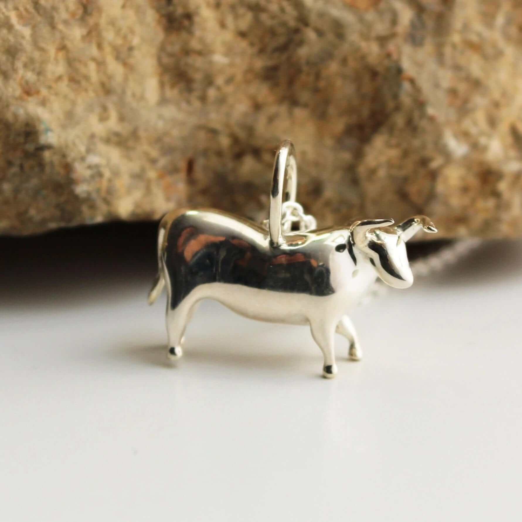 Paleolithic Bull Pendant - Archaeology Jewelry - Science Necklace ...